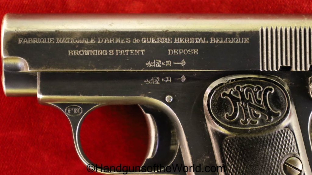Browning FN 1905, 6.35mm, Geco Retailer Marked-Full Rig - Handguns of ...