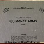 Jiminez Arms J.A.Nine, 9mm in Original Box - Handguns of the World