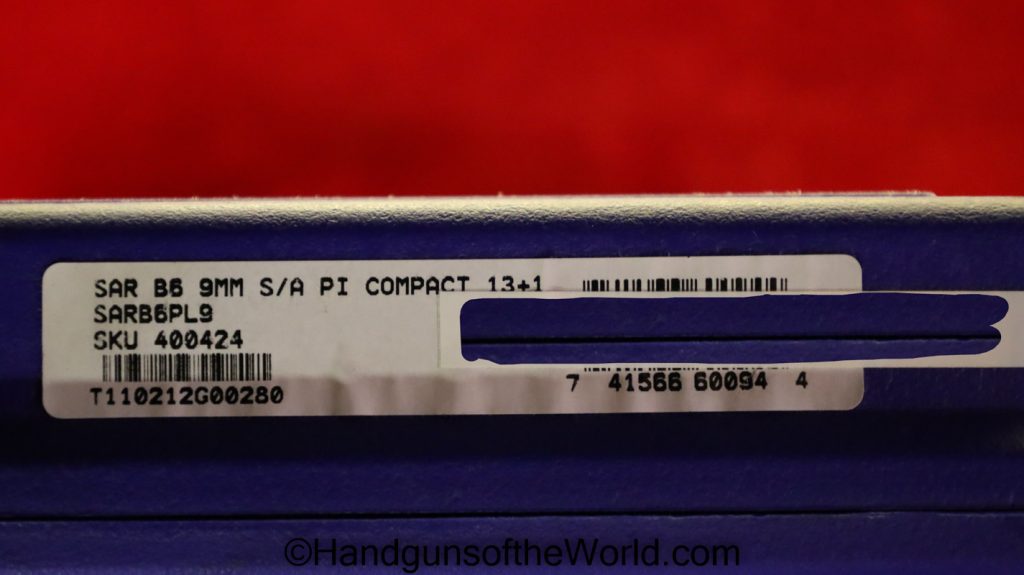 SAR Arms SAR B69, 9mm, Like New in Case - Handguns of the World