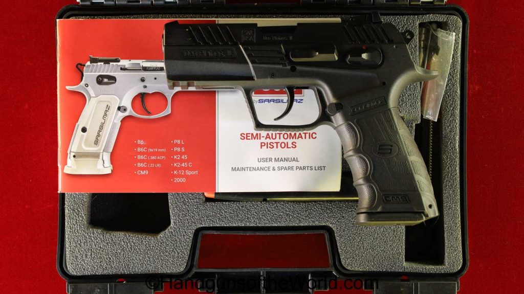 SAR USA CM9, 9mm, with Case - Handguns of the World