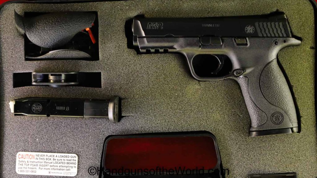 S&W M&P 9, 9mm-Black-Stainless with Case - Handguns of the World