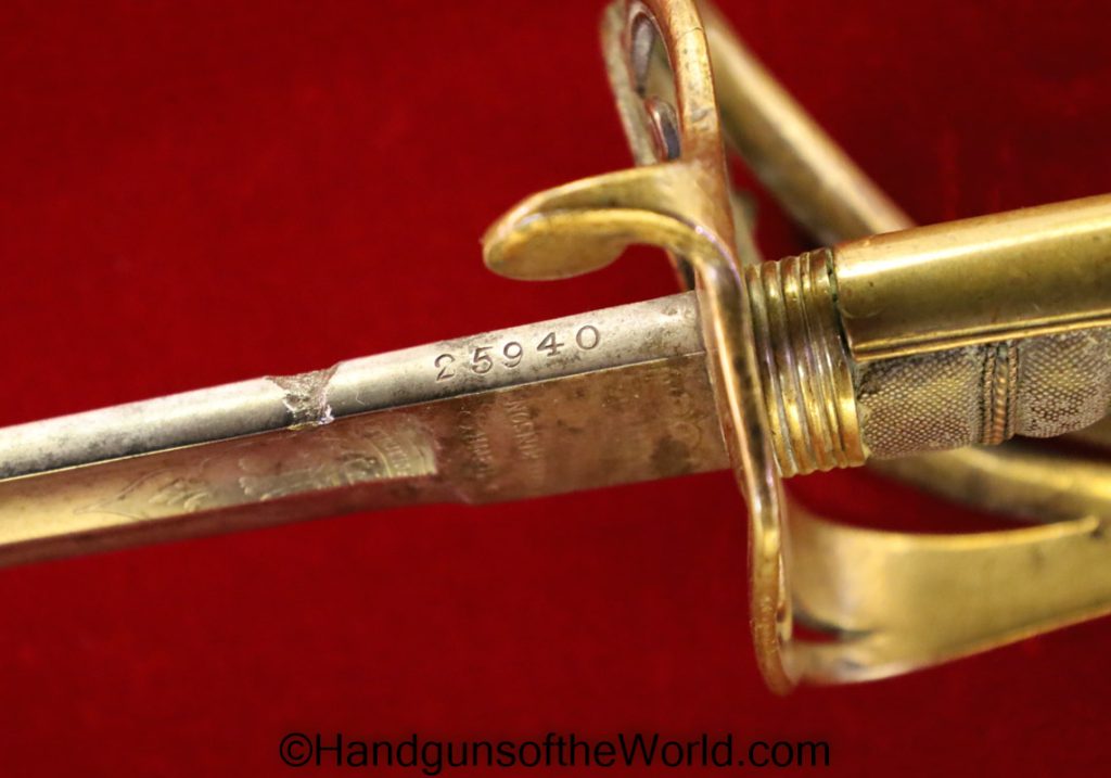 Wilkinson 1854 Pattern Infantry Officers Sword D.L. Hartley Provenance ...