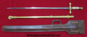 Knights of Columbus Sword, 4th Degree-Gold Plated-Full Named Package ...
