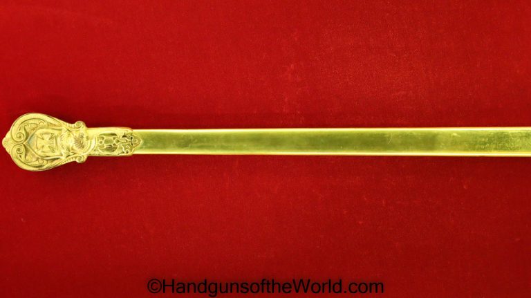 Knights of Columbus Sword, 4th Degree-Gold Plated-Full Named Package ...