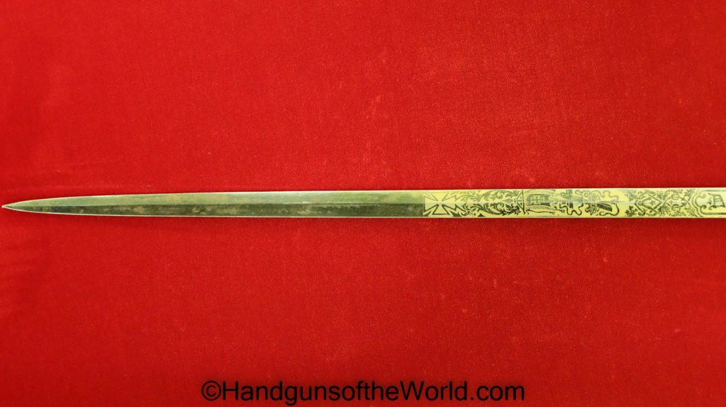 Knights of Columbus Sword, 4th Degree-Gold Plated-Full Named Package ...