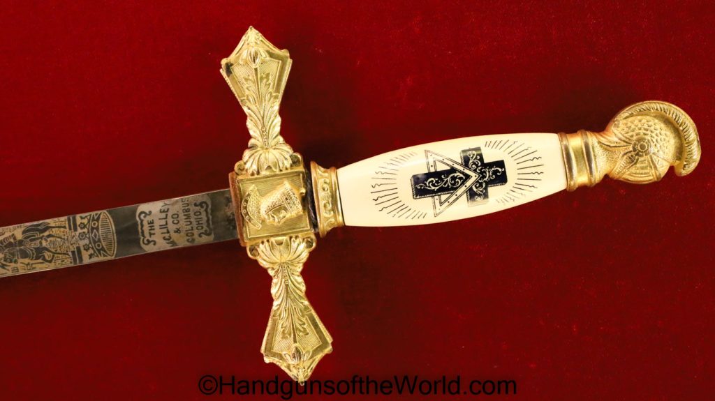 Knights of Columbus Sword, 4th Degree-Gold Plated-Full Named Package ...