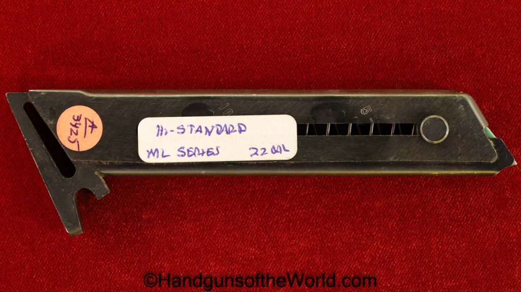 High Standard ML Series, .22 caliber Magazine Clip - Handguns of the World