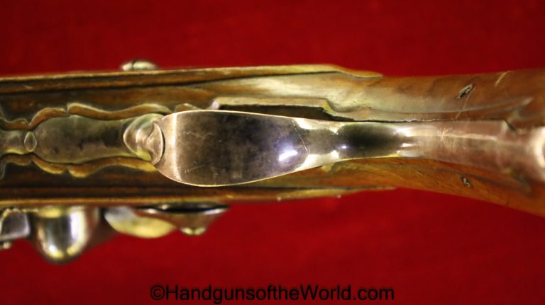 Hess Flintlock Pistol, .50 caliber, Silver Mounted, Circa 1750 ...
