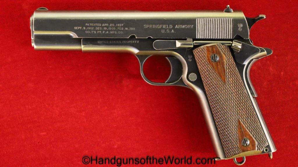 Colt Springfield Armory 1911, .45acp, US Army Issue - Handguns of the World
