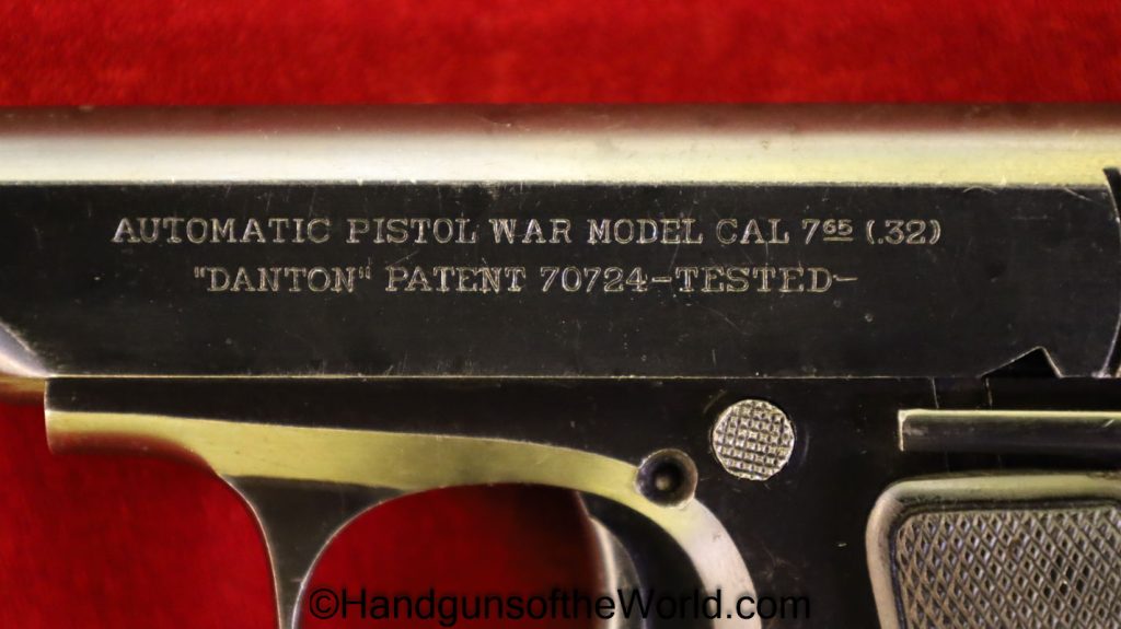 Danton War Model, 7.65mm - Handguns of the World