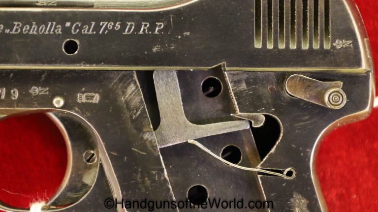 Becker & Hollander Beholla, 7.65mm, German WWI Imperial Proofed ...