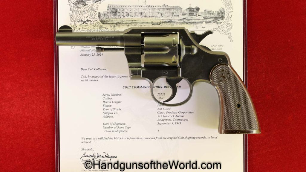 Colt Commando, .38 Special with Letter - Handguns of the World