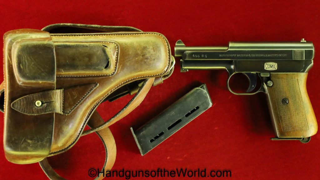 Mauser 1914, 7.65mm, German WWI Proofed, Full Rig - Handguns of the World