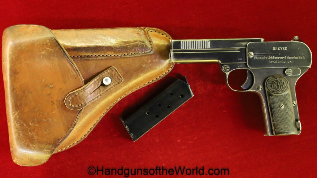 Dreyse 1907, 7.65mm with Police Holster - Handguns of the World