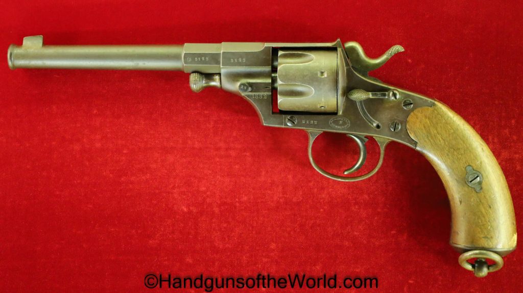 Reich Revolver Model 1879, 10.6mm, Unit Marked - Handguns of the World