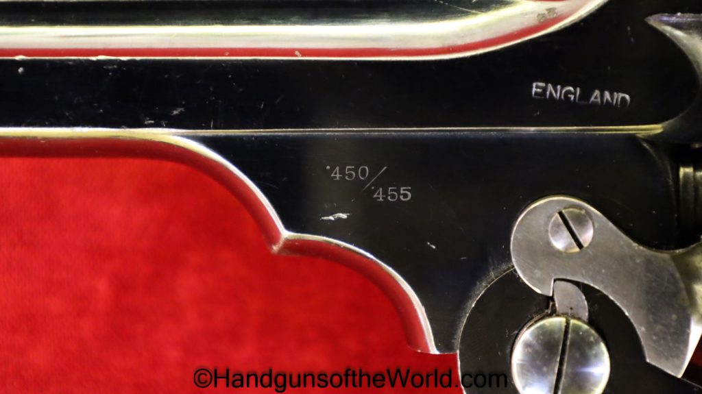 Webley WG Target Model, .450/.455 caliber with English Oak Case and ...