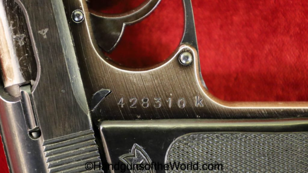 Walther PPk, 7.65mm, Late War Eagle F Police Issue - Handguns of the World