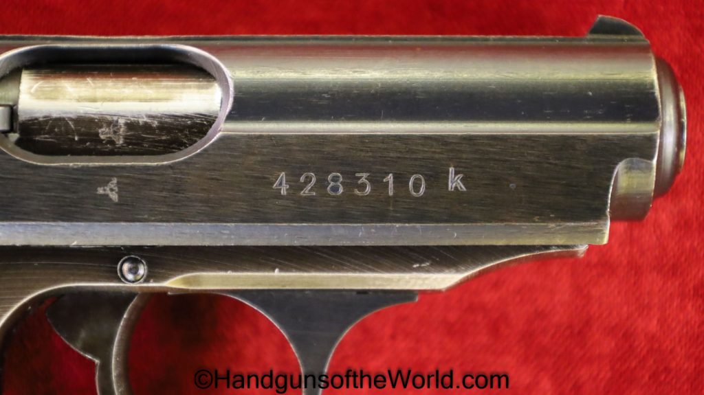 Walther PPk, 7.65mm, Late War Eagle F Police Issue - Handguns of the World