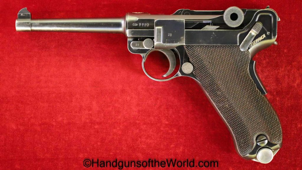Luger Mauser M934 .30 caliber, Portuguese GNR - Handguns of the World