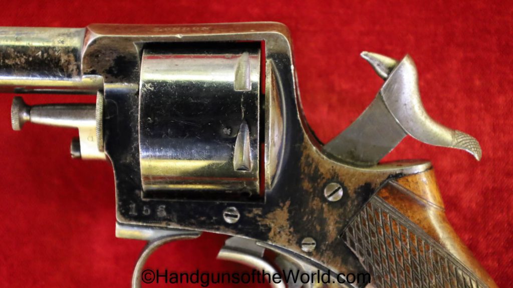 English Double Action Revolver, .450 caliber with Case - Handguns of ...