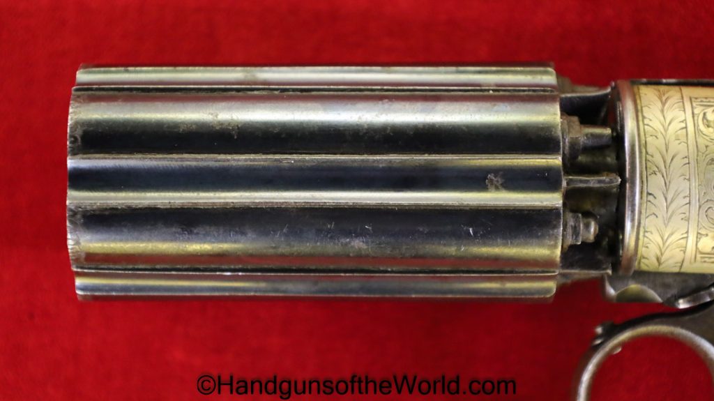 J.R. Cooper Under Hammer Pepperbox, 10mm with Case-Superb - Handguns of the World