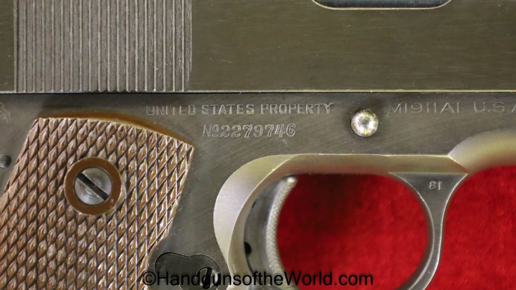 Colt 1911A1, .45acp, US Army Issue-1945 - Handguns of the World