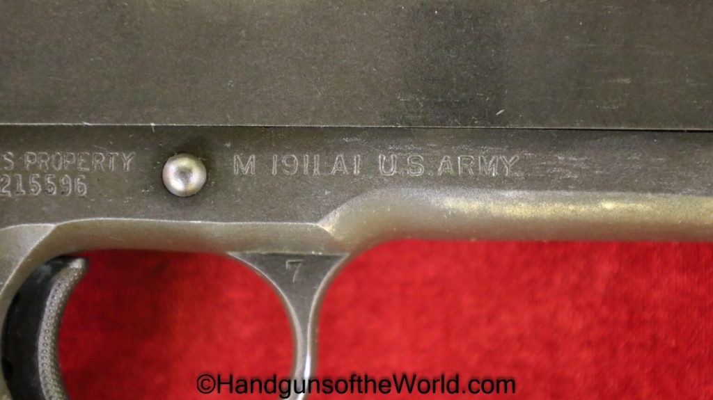Ithaca 1911A1, .45acp, US Army Issue 1943 - Handguns of the World