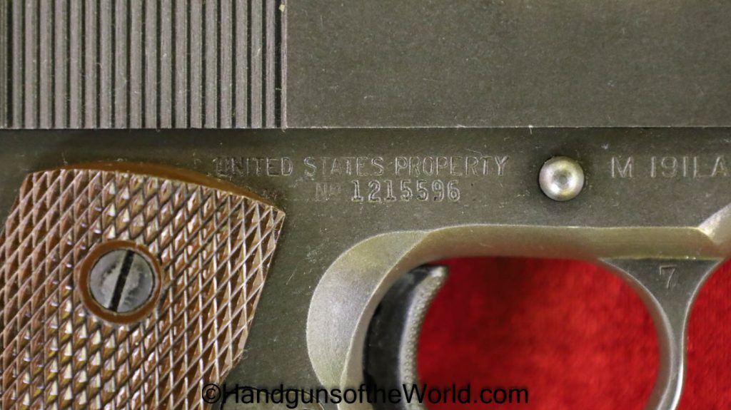 Ithaca 1911A1, .45acp, US Army Issue 1943 - Handguns of the World
