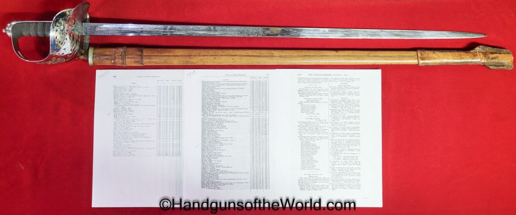 British Royal Engineers Sword with Provenance - Handguns of the World