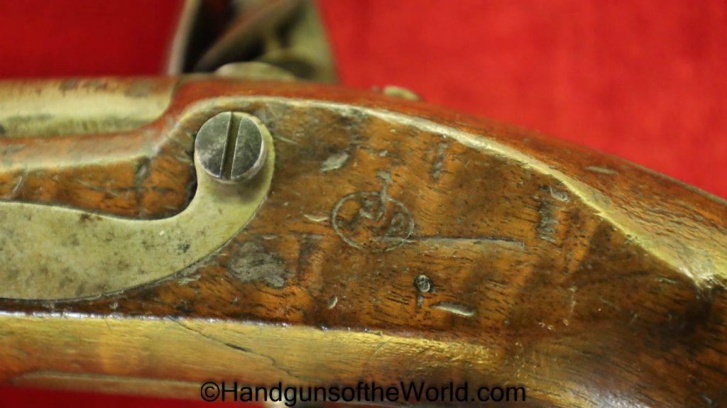 Simeon North Model 1819, .54 caliber Flint Lock Pistol-US Army Issue ...