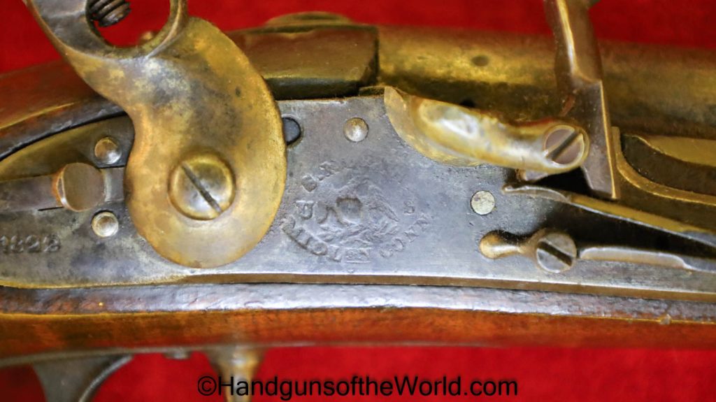 Simeon North Model 1819, .54 caliber Flint Lock Pistol-US Army Issue ...