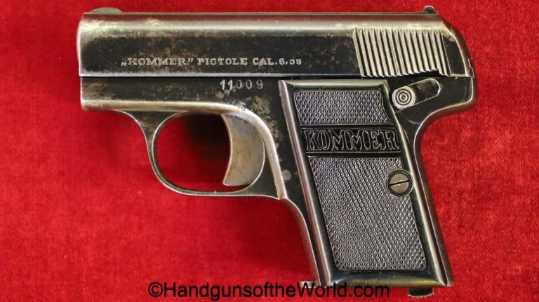 Kommer Model 2, 6.35mm, German Eagle N Proofed - Handguns of the World