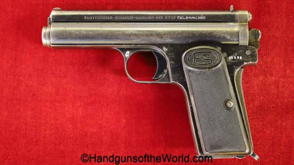 Frommer Stop, .380 caliber, Hungarian Proofed - Handguns of the World